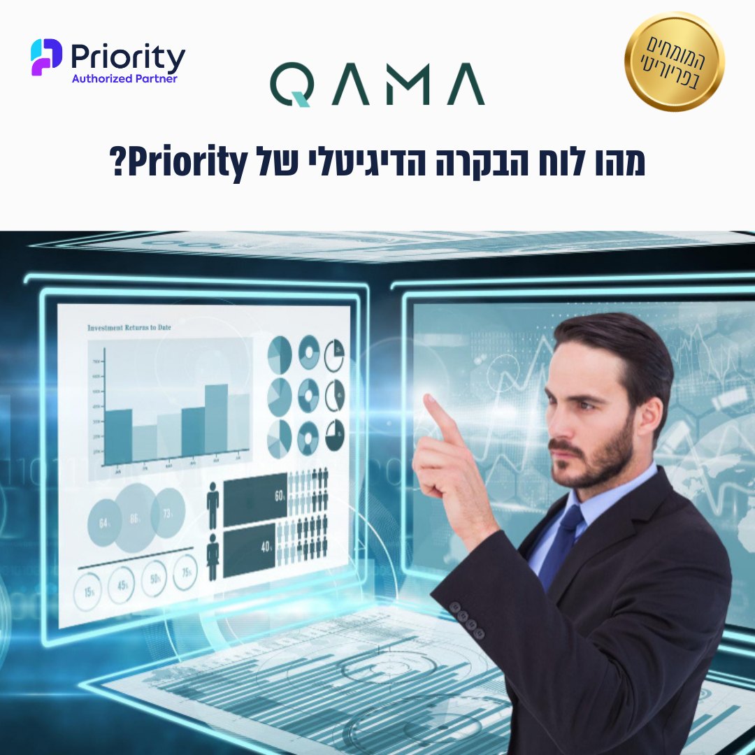 מהו לוח הבקרה הדיגיטלי של Priority? - קמה פתרונות פריוריטי | Priority